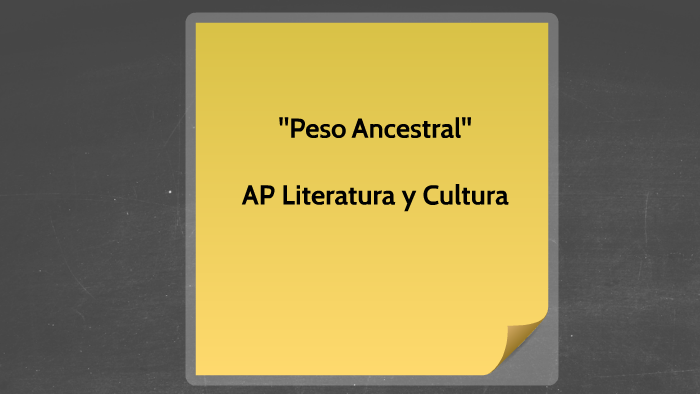 Peso Ancestral by Katherine Lambert on Prezi