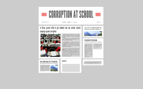 CORRUPTION AT SCHOOL by Victoria Lozano on Prezi