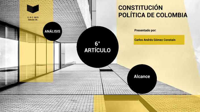 Articulo 6 Constitución by CARLOS ANDRES GOMEZ CONSTAIN on Prezi