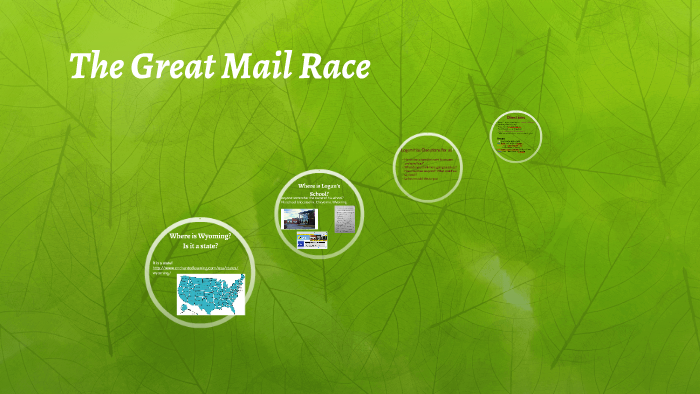 The Great Mail Race by Priscilla Begay on Prezi