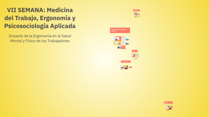 VII SEMANA: Medicina del Trabajo, Ergonomía y Psicosociología Aplicada ...