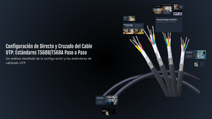 Configuración de Directo y Cruzado del Cable UTP: Estándares T568B ...