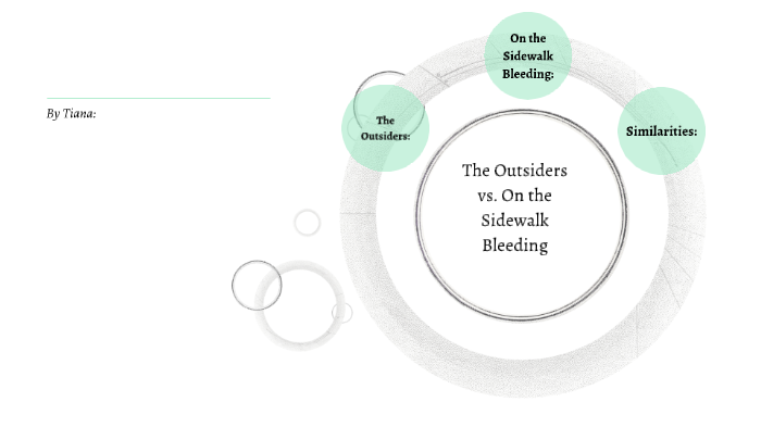 The Outsiders vs. On the Sidewalk Bleeding by Tiana Wadhwa - Erin ...