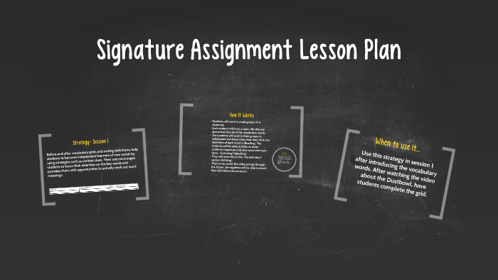 Signature Assignment Lesson Plan by Kelli Torgersen on Prezi
