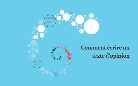 Comment écrire un texte d'opinion by Melissa Pregent on Prezi