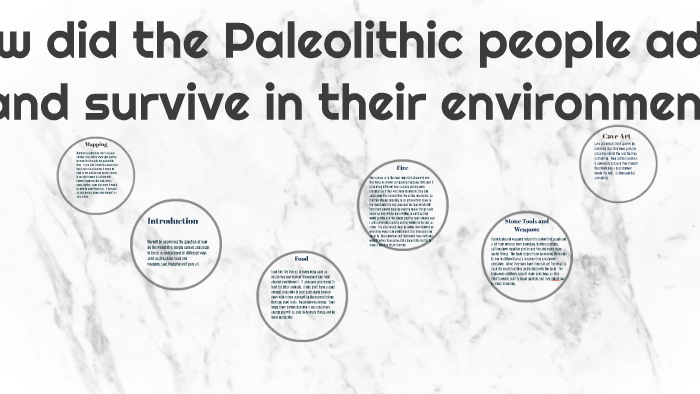 How did the paleolithic people adapt and by jack B on Prezi