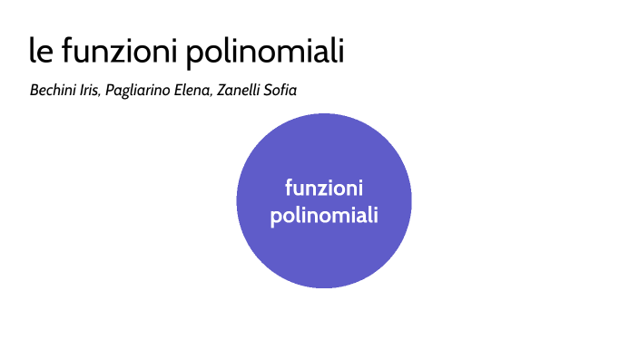 le funzioni polinomiali by elena pagliarino on Prezi