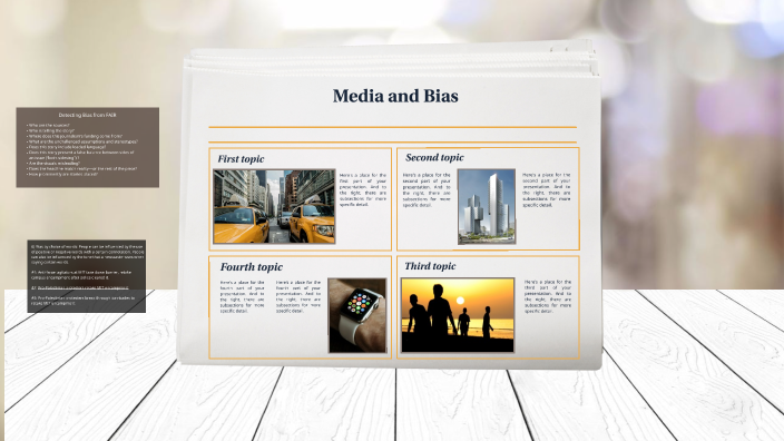 Media Biases by Janae Dimick on Prezi
