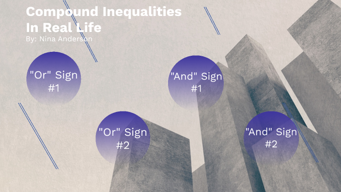 Compound Inequalities in Real Life by Nina Anderson on Prezi