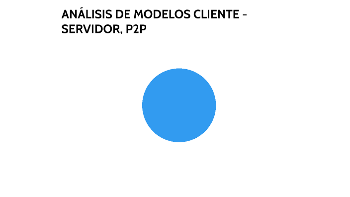 Análisis de los modelos cliente-servidor,P2P by ivanagustin ...