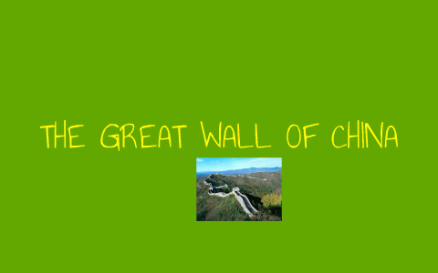 THE GREAT WALL OF CHINA by Leighton Simpson