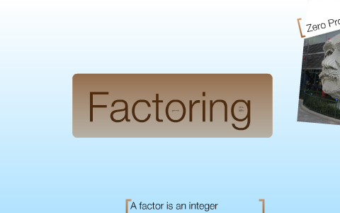 Factoring by Tracy Cottrell