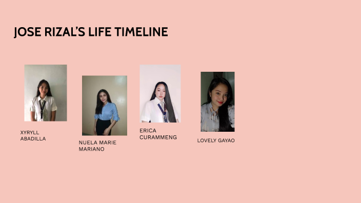 Jose Rizal's life timeline by testing padas on Prezi