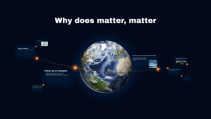 Why does matter, matter by Nick Pompeii on Prezi