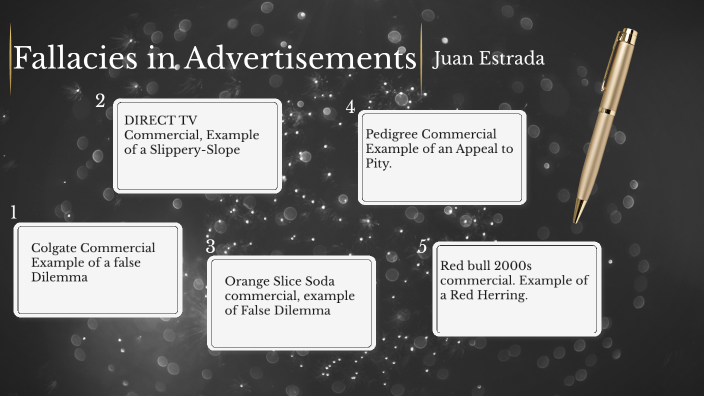 Fallacies in Advertisements by Juan Estrada on Prezi