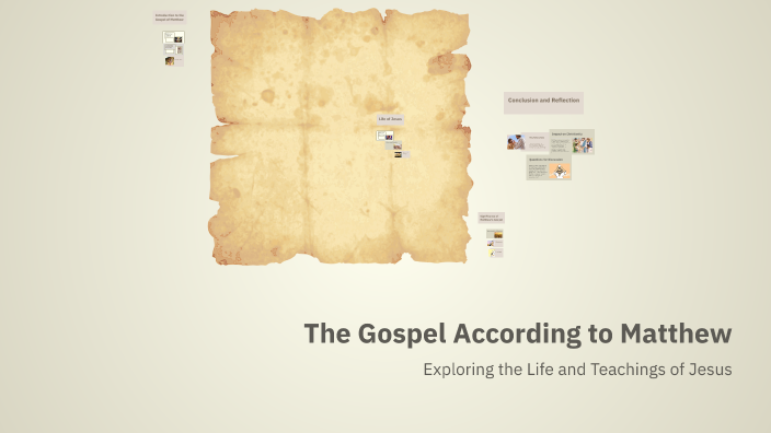 The Gospel According to Matthew by Alina Țîmpău on Prezi