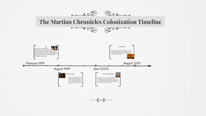 The Martian Chronicles Colonization Timeline by Kenzie Carter on Prezi