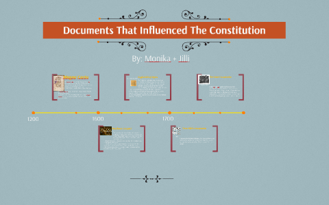 DOCUMENTS THAT INFLUENCED THE CONSTITUTION by jillian wendel on Prezi