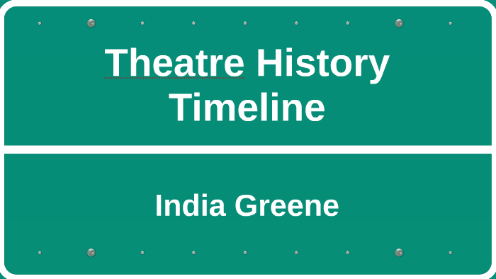 Theatre History Timeline by India Greene