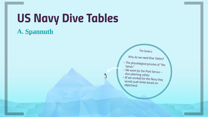US Navy Dive Tables by Alexander Spannuth on Prezi
