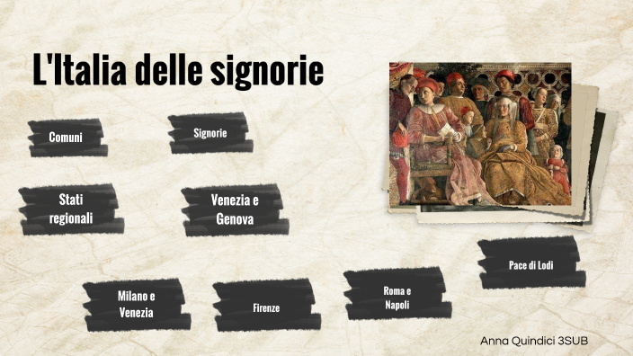 L'Italia delle Signorie by anna quindici on Prezi