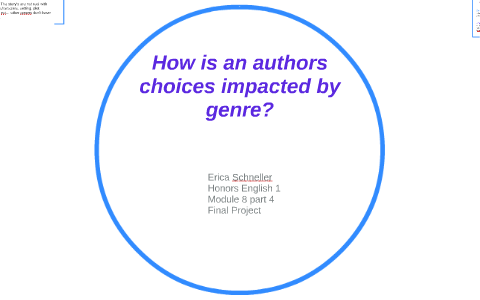 How are an authors choices impacted on genres? by Erica Schneller on Prezi