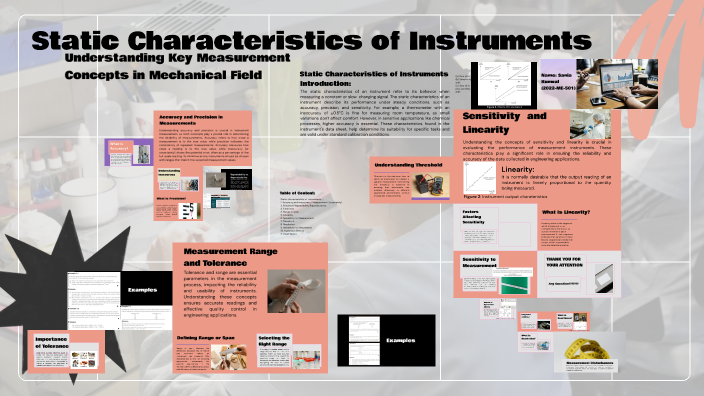 Static Characteristics of Instruments by sania kunwal on Prezi