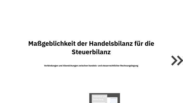 Maßgeblichkeit der Handelsbilanz für die Steuerbilanz by Katrin Diede ...