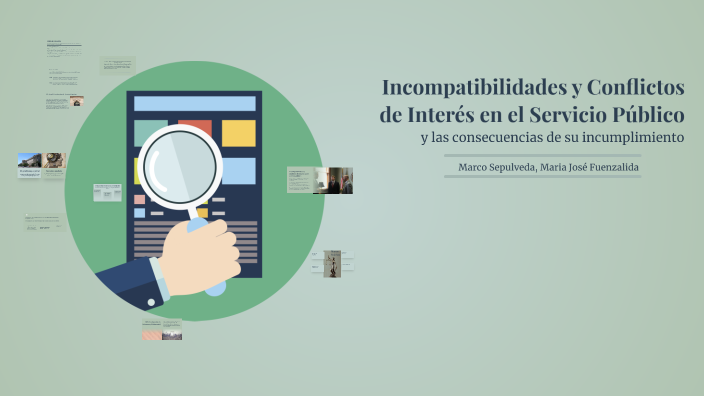 Incompatibilidades y Conflictos de Interés en el Servicio Público by ...