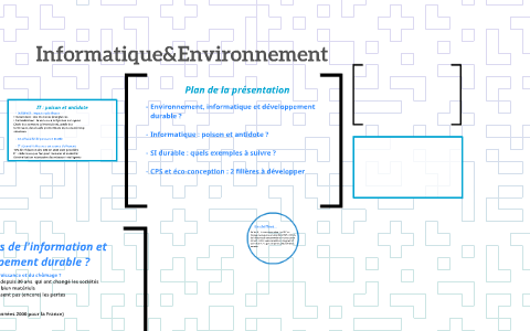 Environnement, informatique et développement durable ? by Emmanuelle ...