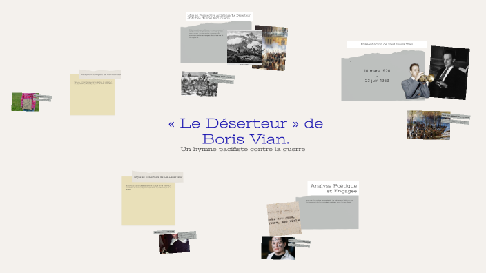 Analyse de 'Le Déserteur' de Boris Vian by lisa lisa on Prezi