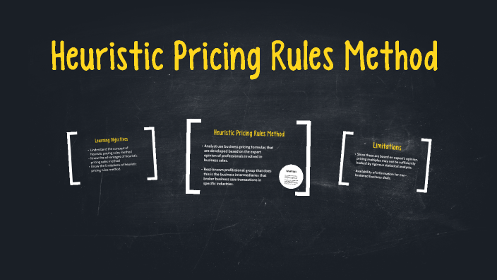 HEURISTIC PRICING RULES METHOD by Michelle Bernardino on Prezi