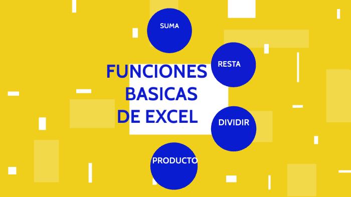 funciones basicas de excel by mauro negrete on Prezi