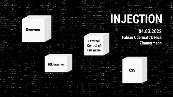 Owasp Injection By Nick Zimmermann On Prezi