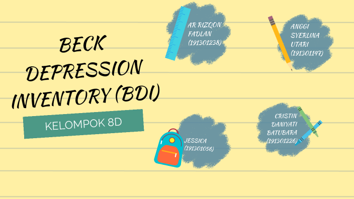 BECK DEPRESSION INVENTORY (BDI) by Cristin Batubara on Prezi