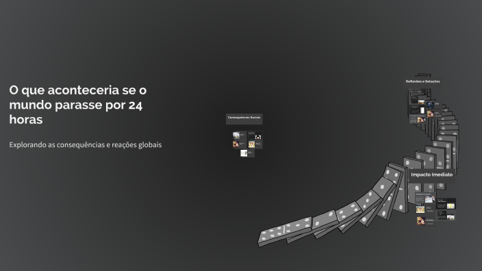 O que aconteceria se o mundo parasse por 24 horas by Viviane valerio on ...