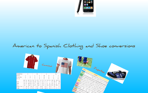 Spanish Conversions of Clothing and Shoes by CONVERSIONGROUP spanish on ...