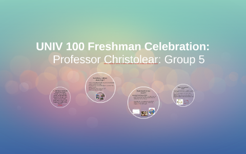 UNIV 100 Freshman Celebration by Kaitlyn Furst on Prezi