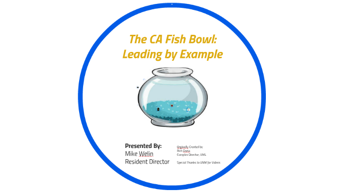 The CA Fish Bowl: Role Model by Michael Welin on Prezi