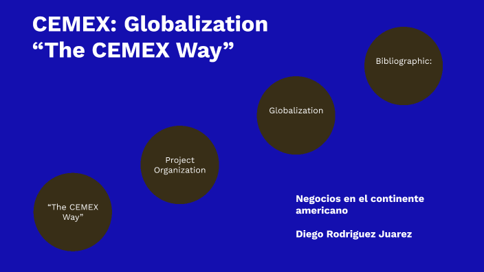 CEMEX: Globalization “The CEMEX Way by Diego Rodriguez Juarez on Prezi