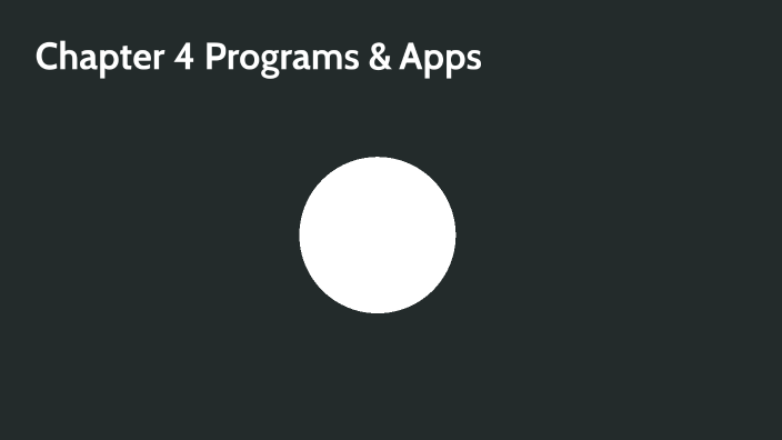 Chapter 4 Programs and Apps by Yi Wei Khor on Prezi
