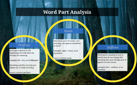 Word Part Analysis by Michelle Hollitz on Prezi