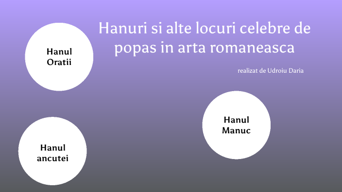 HANURI SI ALTE LOCURI CELEBRE DE POPAS IN ARTA ROMANEASCA by Daria ...