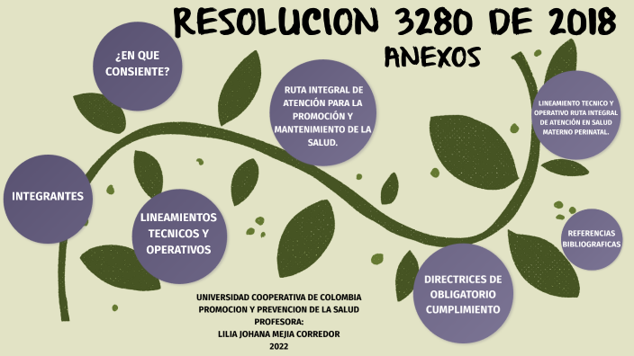 RESOLUCION 3280 DE 2018 by maria rios gonzalez on Prezi