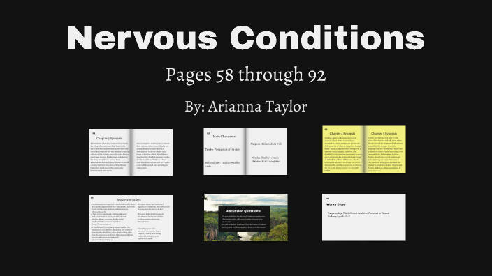 Nervous conditions- Pgs. 58-92 A.T. by Ari Taylor on Prezi