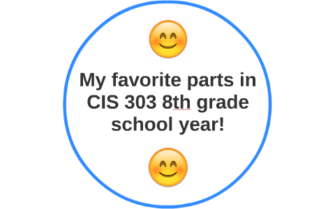 My favorite parts in CIS 303 8th grade school year! by Danae Smith on Prezi