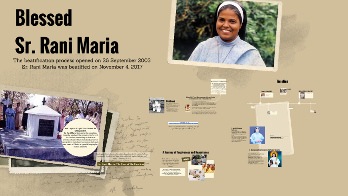 Blessed Sr. Rani Maria by Rose George on Prezi