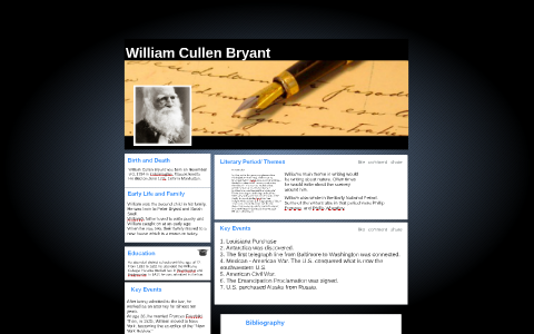 William Cullen Bryant by Chris Shen on Prezi
