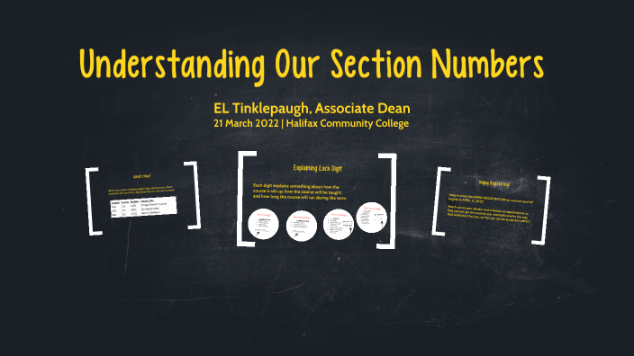 Understanding Our Section Numbers by on Prezi