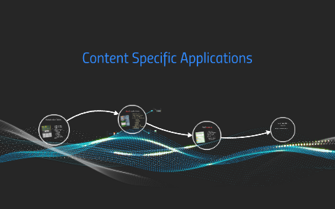 Content Specific Applications by on Prezi